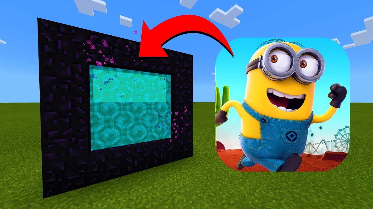 How To Make A Portal To The Minion Rush Dimension in Minecraft! - YouTube