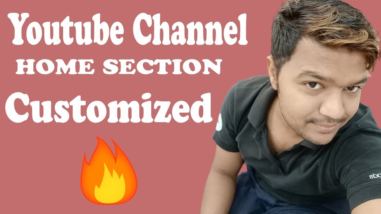 Youtube Channel Customize Home Menu-Part 6 Simple Home Menu Customize ...