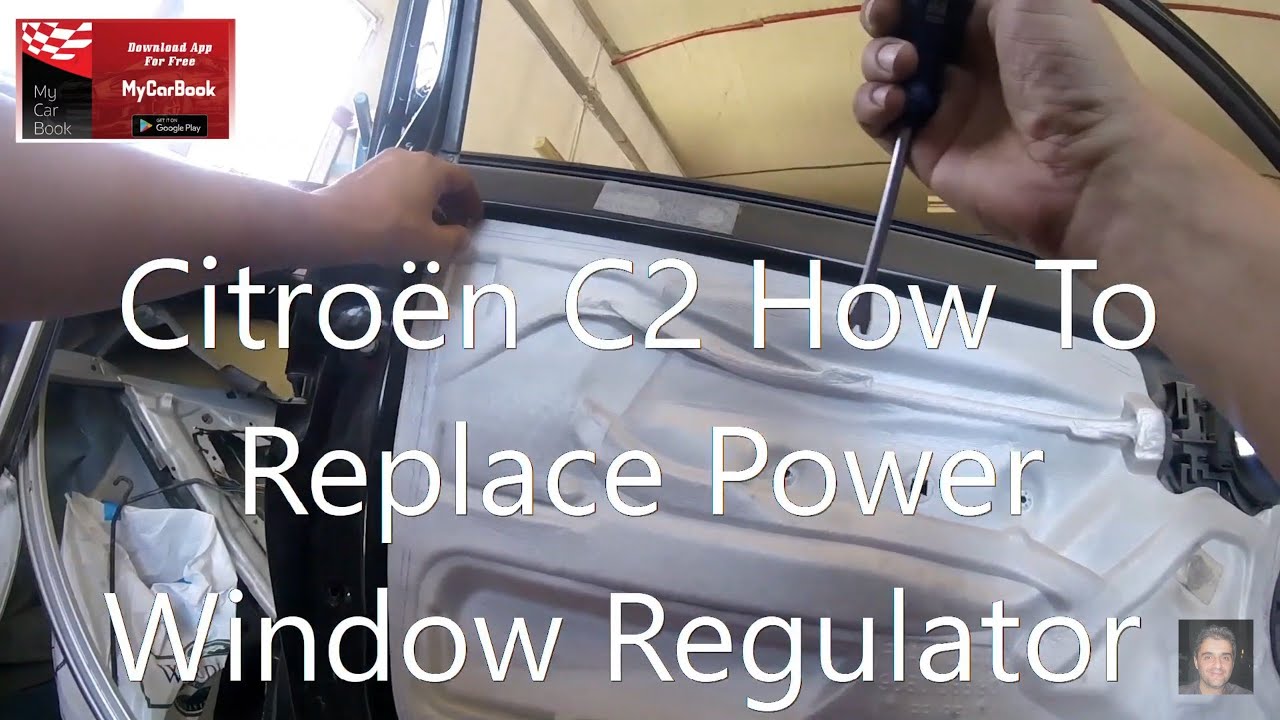 Citroën C2 How To Replace Power Window Regulator - YouTube