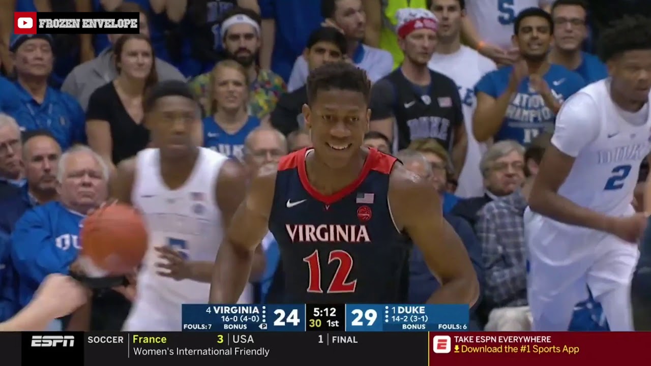 DeAndre Hunter Highlights vs. #1 Duke (1/19/19) - 18 PTS, 4 REB, 1 STL ...