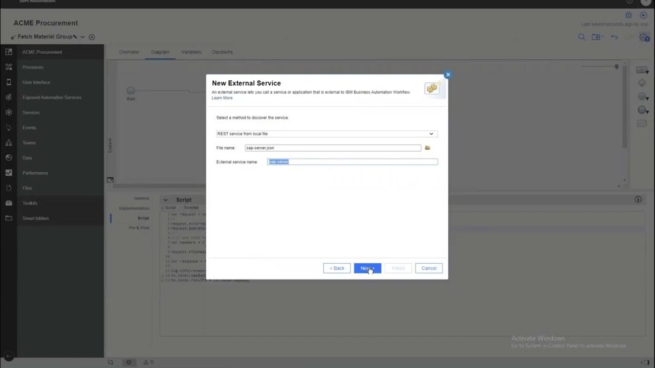 Demo IBM BAW Procurement Case solution with dynamic User Interface using custom REST API backend ...