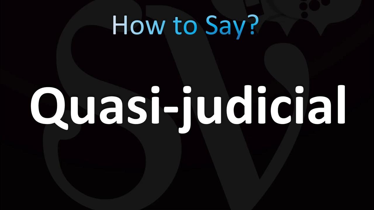 How To Pronounce Quasi judicial CORRECTLY YouTube how-to-pronounce-quasi-judicial-correctly-youtube