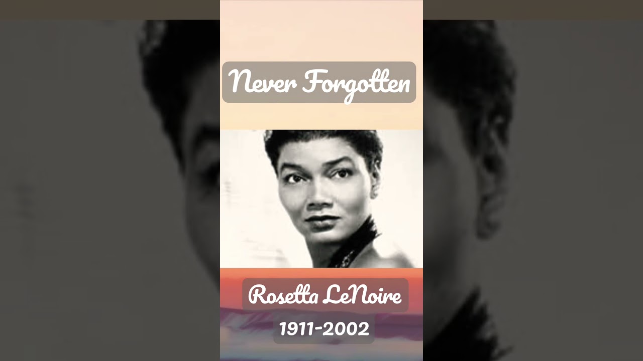 Rosetta Lenoire Funeral