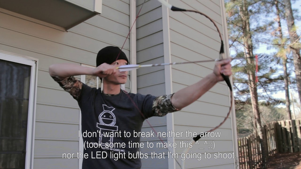 Fire-arrowhead test with LED light bulb. - YouTube