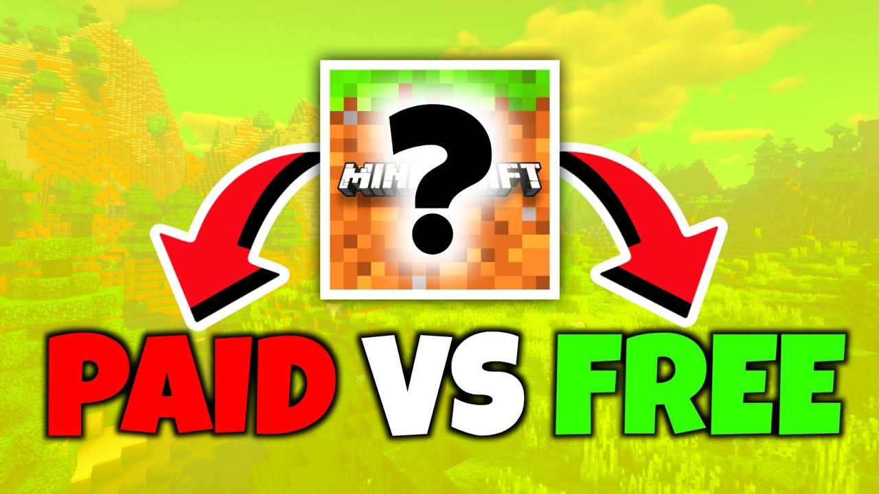 Minecraft PE: Paid vs Free? (Hindi) - YouTube