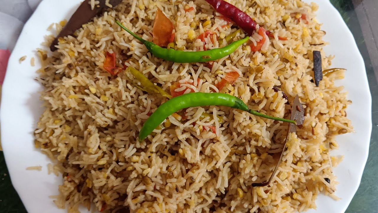 Green Moong dal pulao ! Moongdal khichdi Tasty and Healthy----Rubina ...