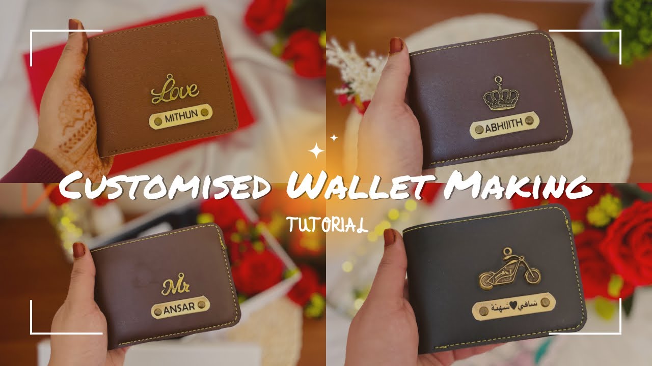 Customised Wallet Making🤩 TUTORIAL VIDEO #customisedwallet # ...