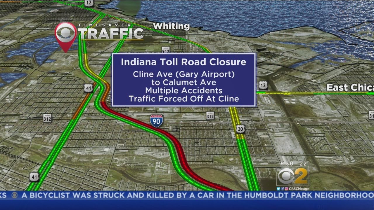 Indiana Toll Plaza Map