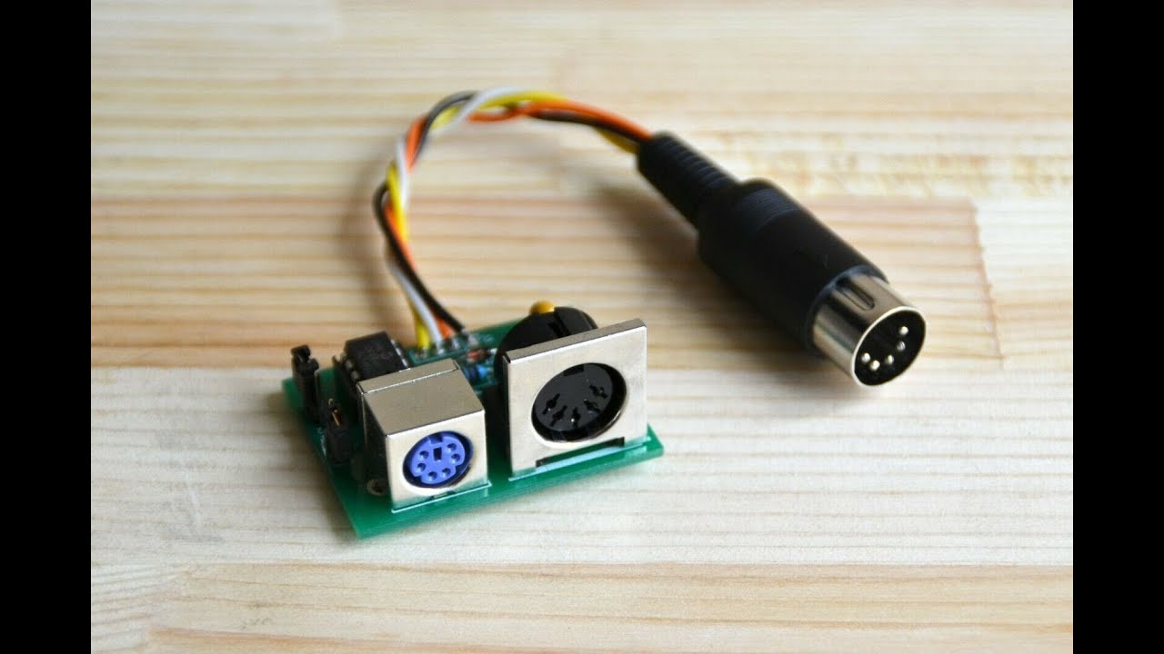 AT to XT Keyboard adapter - IBM 5160 With MatMRoy - YouTube