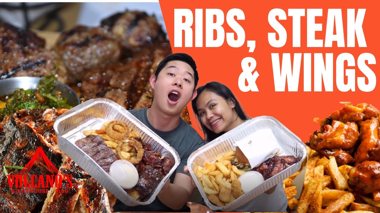 AMAZING STEAK & RIBS! | Volcano Steakhouse FOOD REVIEW - YouTube