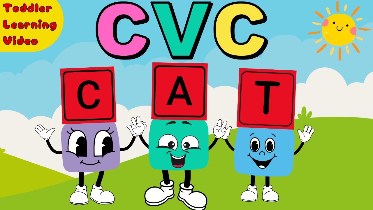 Best Toddler Learning Video: CVC Words for Kids - Learn To Read ...