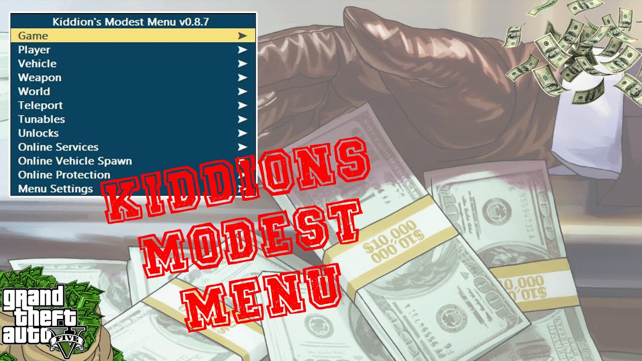 KIDDIONS MOD MENU - GTA V ONLINE 1.57 (100% working) - YouTube