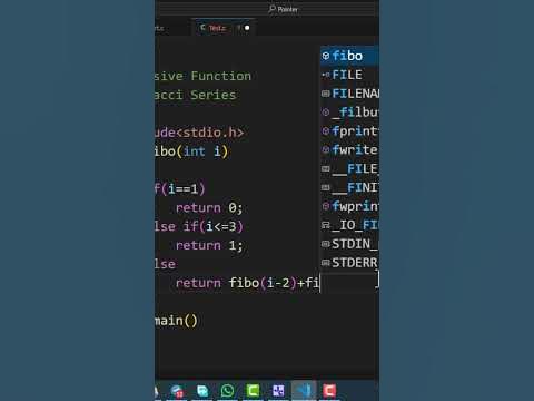 Recursive Function for Fibonaccai Series (Mostly asked in Interview and Placement of TCS ...