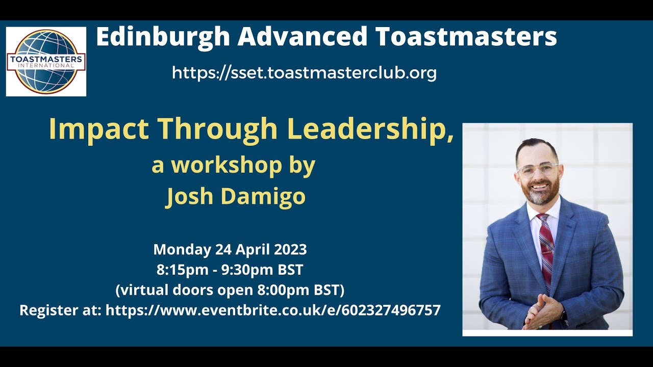 Impact Through Leadership by Josh Damigo - organised by Edinburgh ...