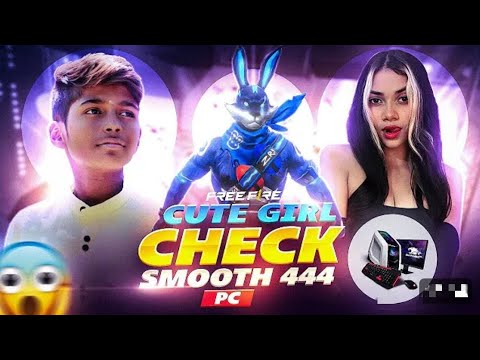 CUTE GIRL CHECK SMOOTH 444 PC🤯SMOOTH 444 USING PANEL👽 LIVE CHALLENGE 1 ...