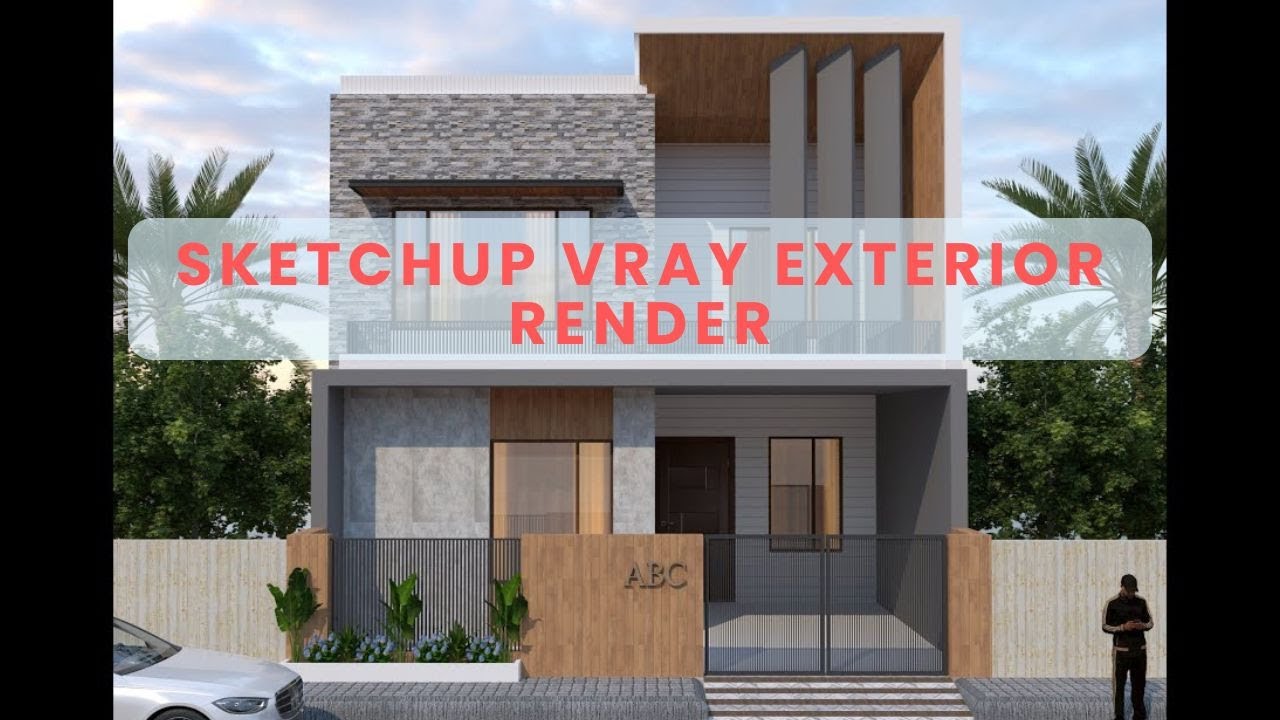 Sketchup Vray Exterior Render | Vray Rendering Tutorial | how to create ...