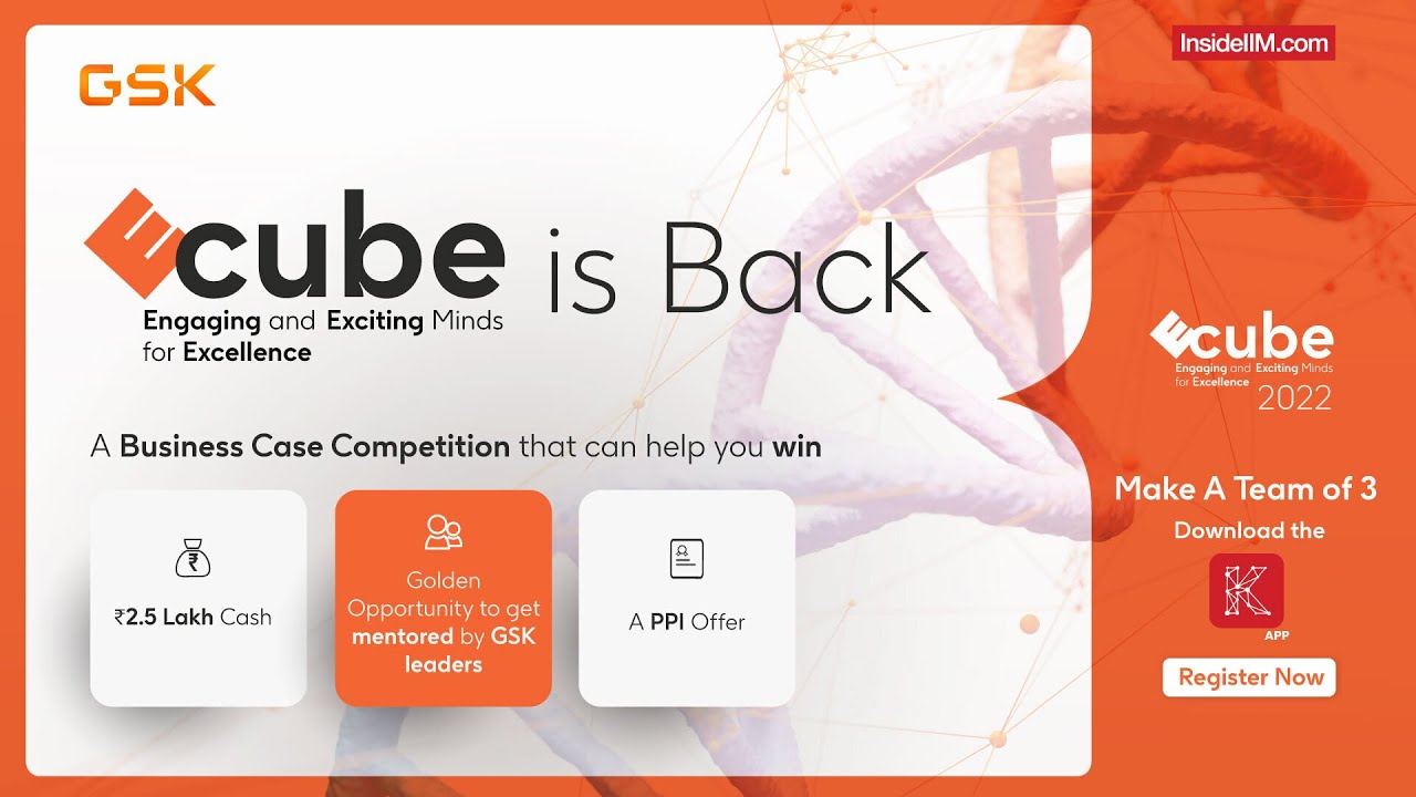 Get Rs. 2.5 Lakh Cash While You're At Your B-school | GSK E Cube 2022 - YouTube