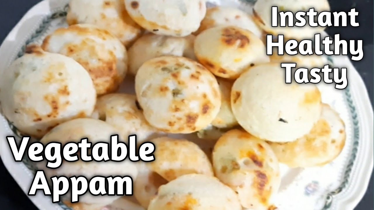 Vegetable Appam Recipe || Mixed Vegetable Appam || हरी सब्ज़ियों से बना ...