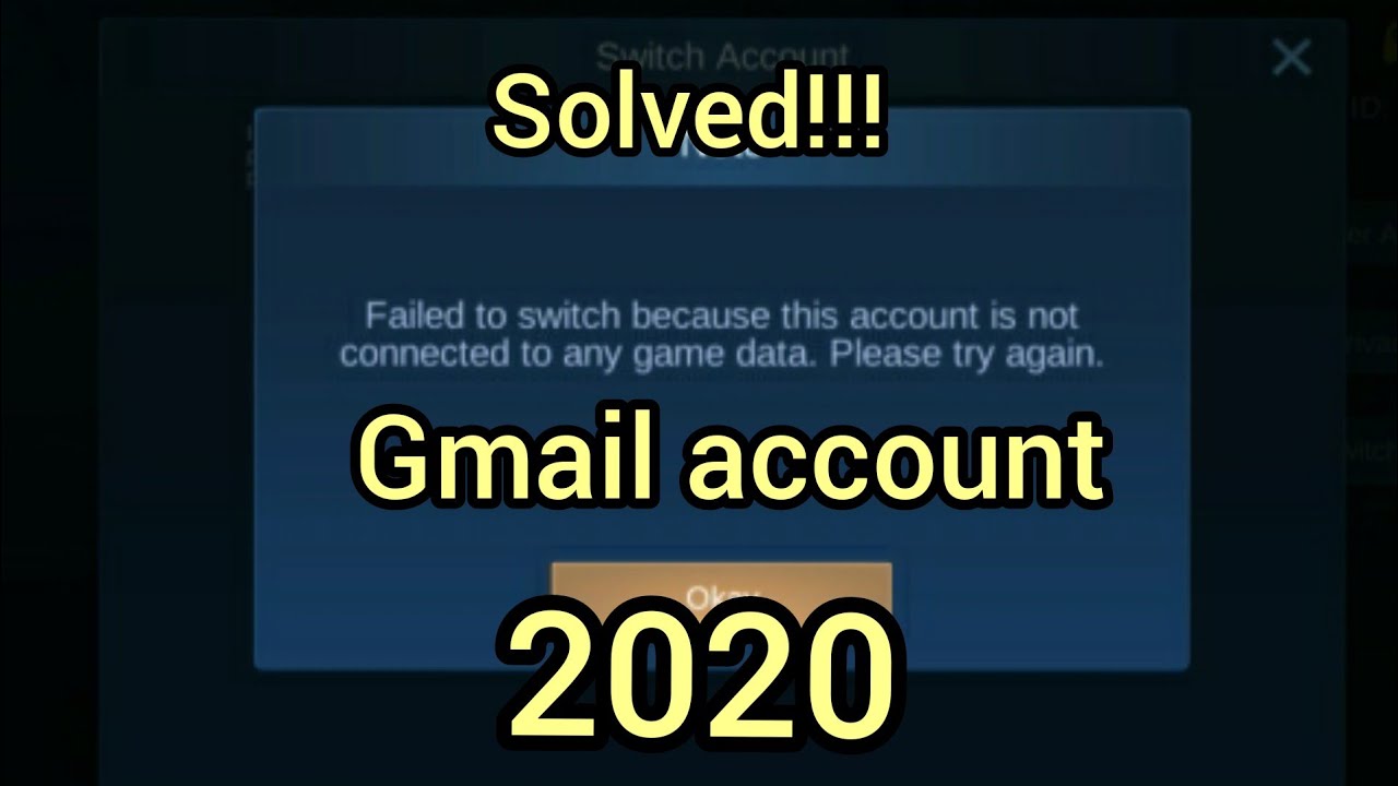 Switch Account using Gmail Account in Mobile Legends - YouTube