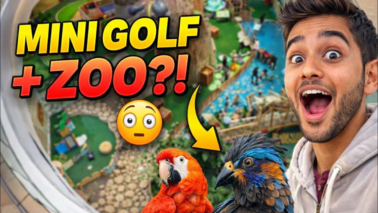 Mini Golf + Exotic Birds?! 😳 Family Fun You Must See! - YouTube
