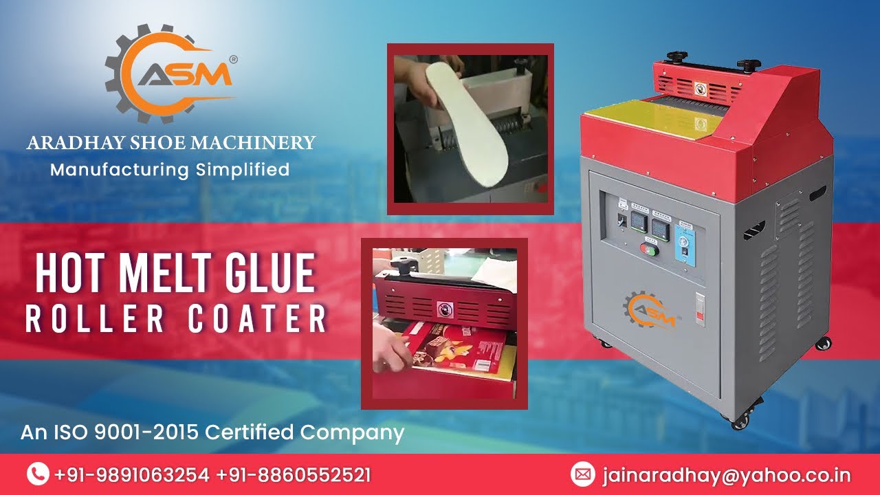 Hot Melt Glue Roller Coater - YouTube