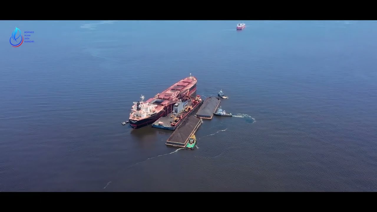 Coal Loading (transhipment Process) at Tabuneo Anchorage, South ...