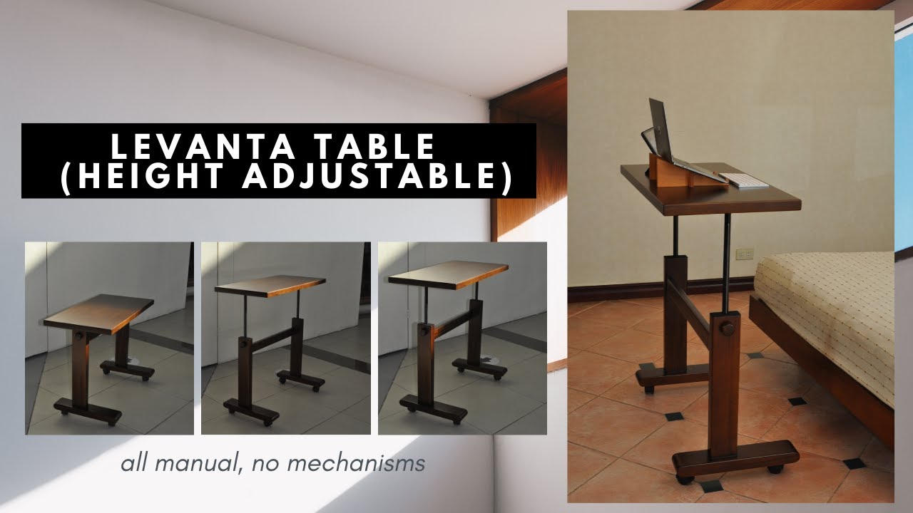Levanta (Height adjustable) table | Renditions Furniture - YouTube