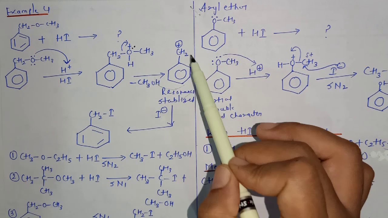 CLASS -12 CHEMICAL PROPERTIES OF ETHER - YouTube