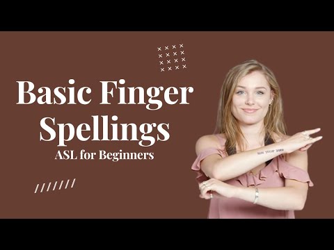 Basic Finger Spellings | ASL for Beginners - YouTube