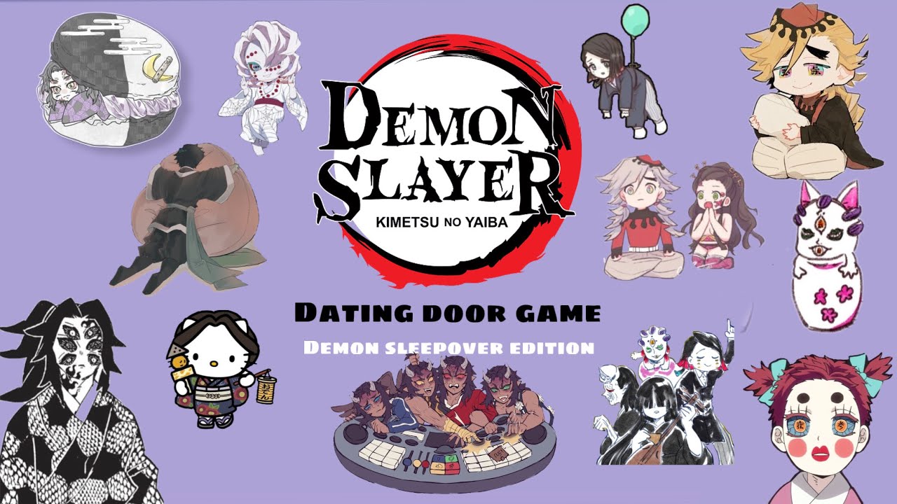 Dating door game || Demon slayer || demon sleepover edition - YouTube