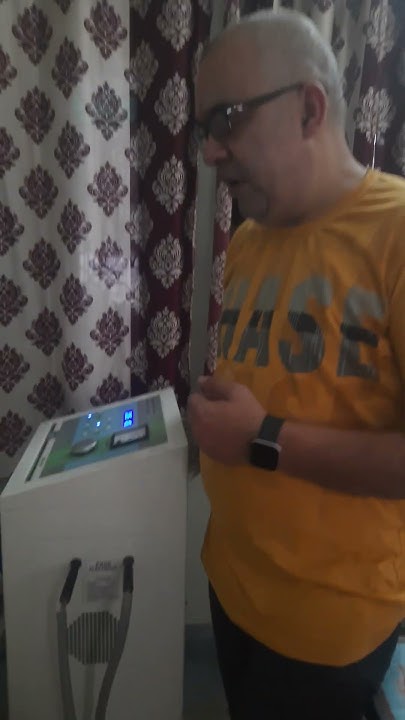 physiotherapy for calf muscle patient treatment with mechanical machine ...