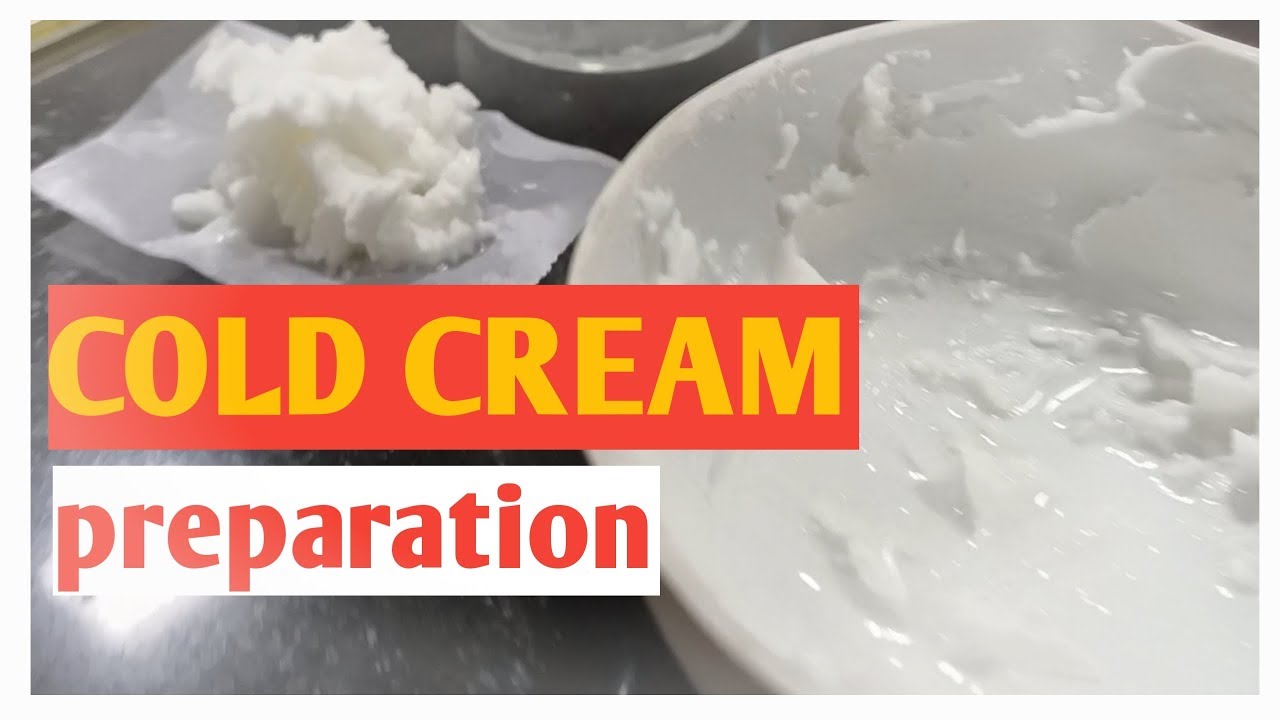 cold cream preparation - YouTube