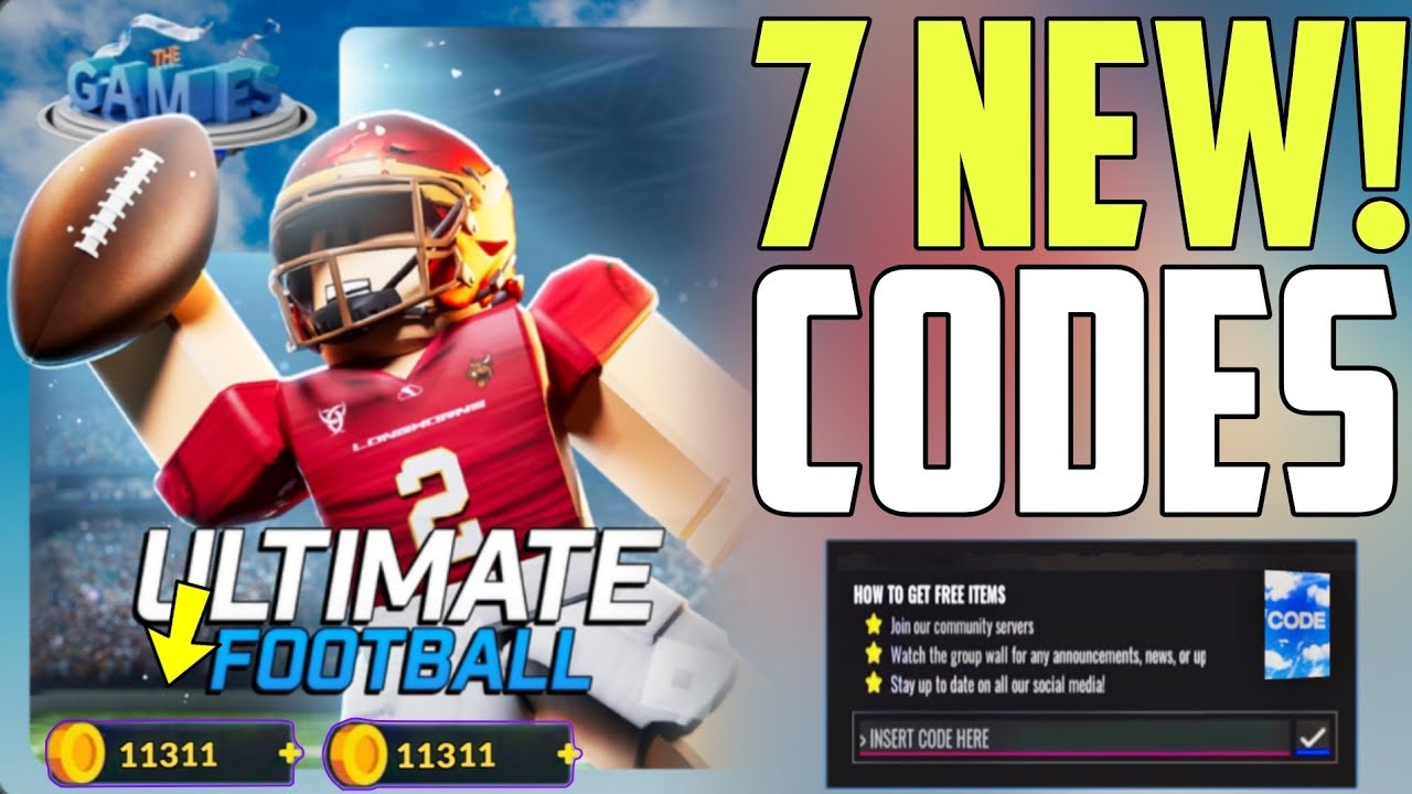 ⚠️NEW!! Codes⚠️ULTIMATE FOOTBALL ROBLOX CODES 2024 - ULTIMATE FOOTBALL ...
