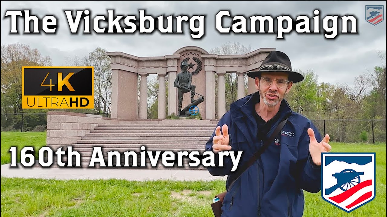 The Railroad Redoubt and Texas Monument: Vicksburg 160 - YouTube