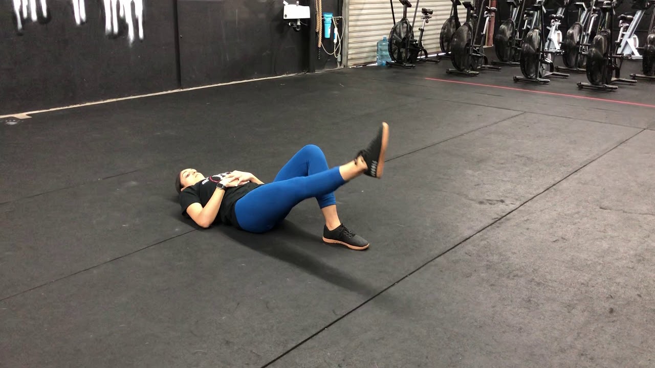 Supine Straight Leg Raise Circles - YouTube