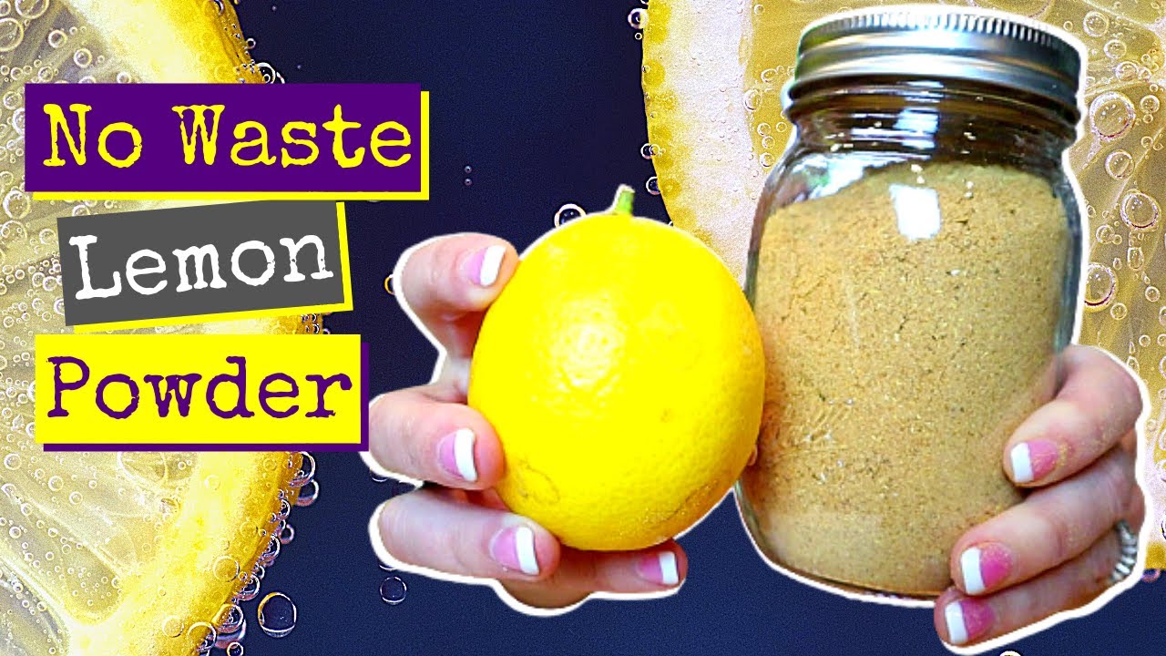 Homemade Lemon Powder | No Waste - YouTube