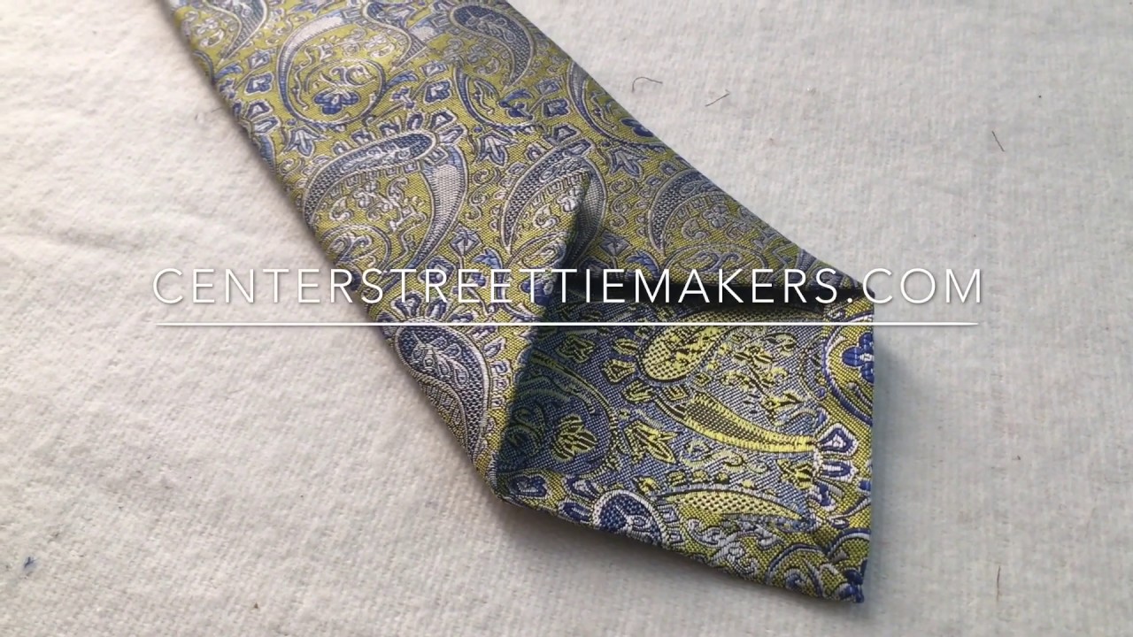7-Fold Style Necktie Construction - YouTube
