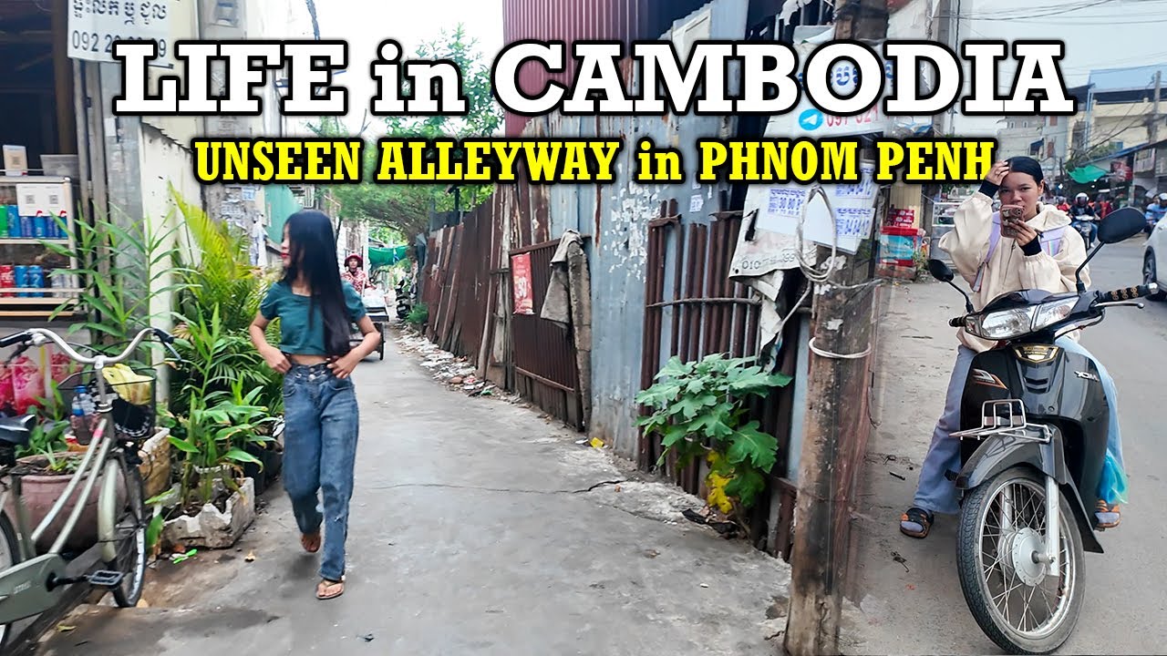 UNSEEN ALLEYWAY in PHNOM PENH CITY, CAMBODIA | [2K] Walking Tour - YouTube