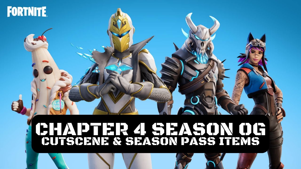Fortnite Battle Royale Chapter 4 Season OG Cutscene & Season Pass Items ...