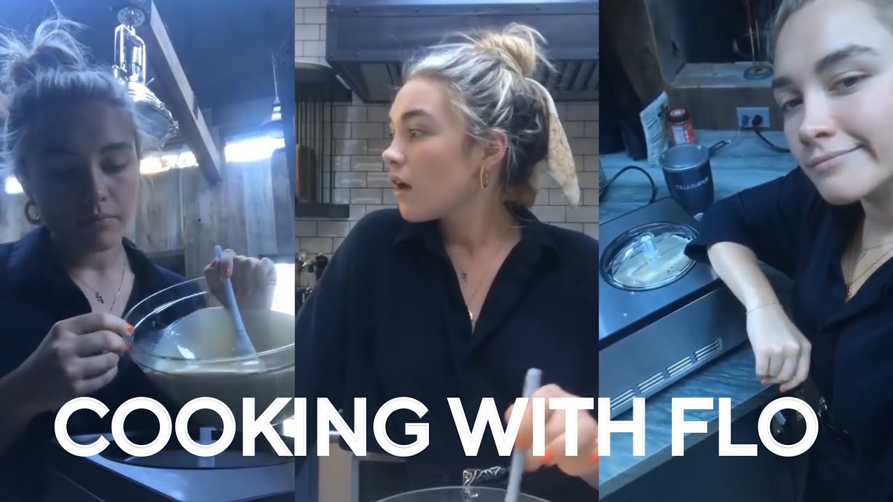 Florence Pugh | Cooking With Flo (ice cream) - YouTube