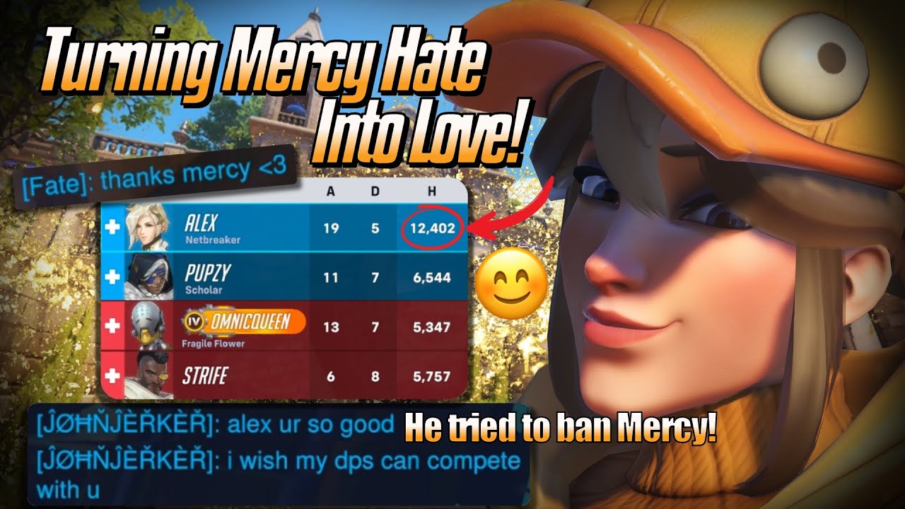 Turning Mercy Hate Into Love! 😊 - Mercy Gameplay & Commentary ...