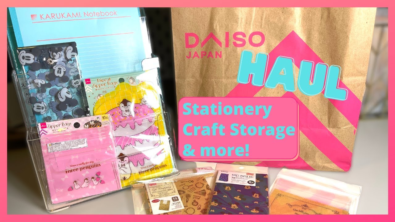 DAISO JAPAN HAUL | STATIONERY, CRAFT STORAGE & MORE! - YouTube