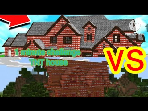 1 minute challenge TNT house - YouTube
