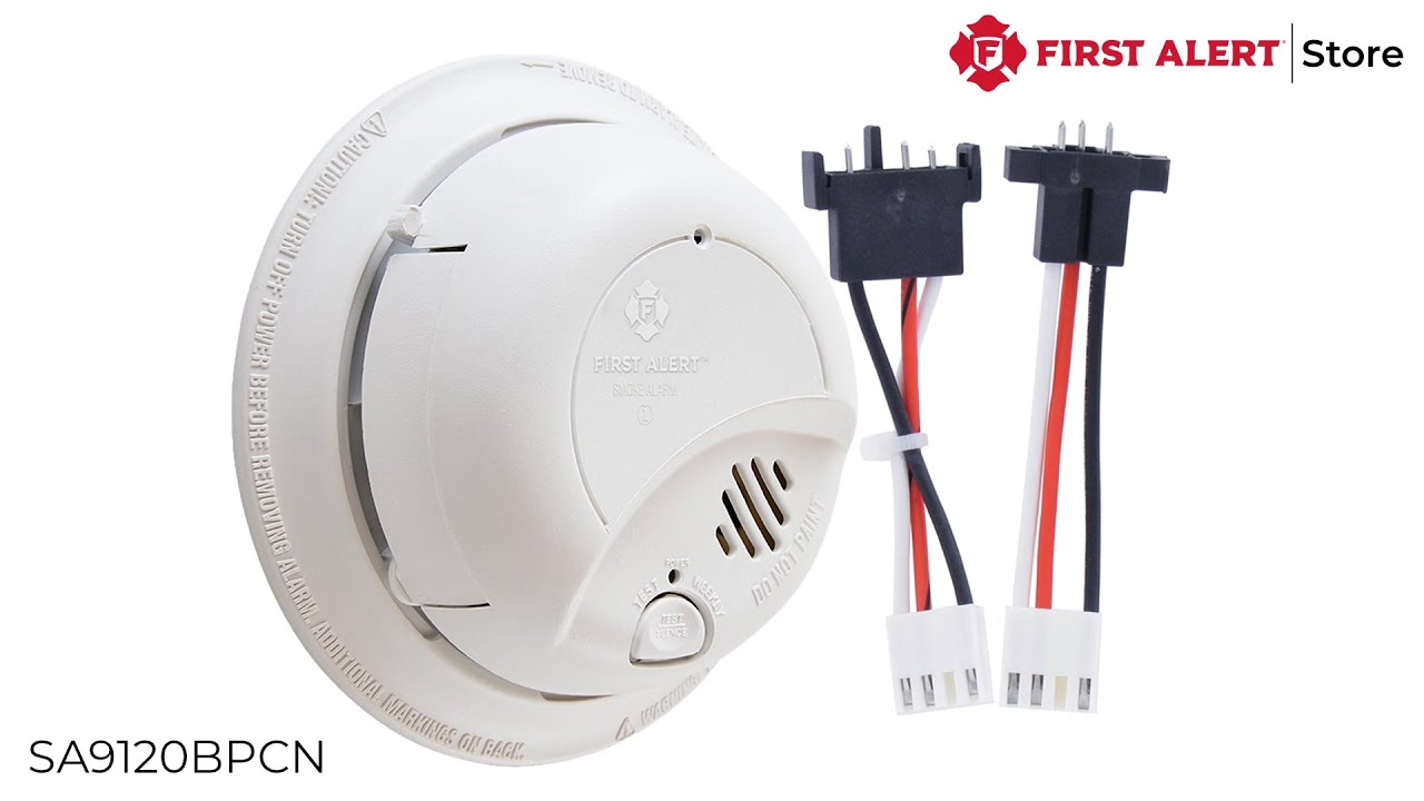 First Alert Hardwired Ionization Smoke Alarm with Adapter Plugs ...