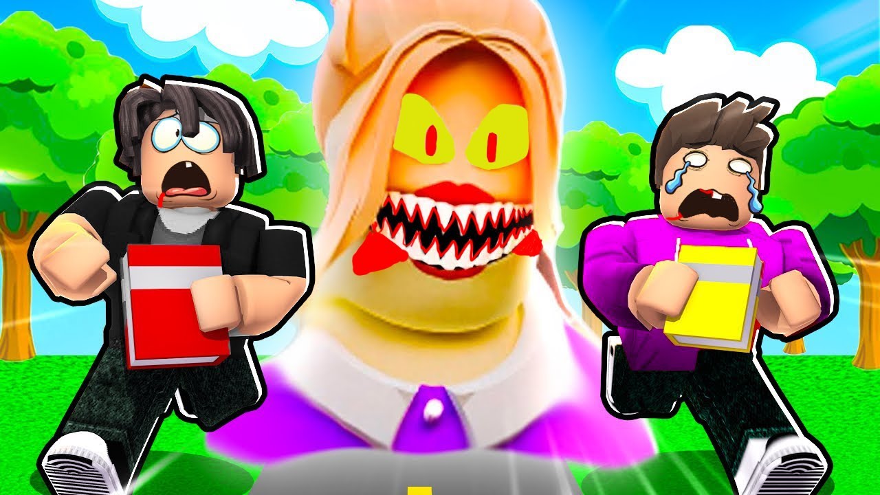 Ecape the EVIL LIBRARIAN in Roblox Library Obby! #horror # ...