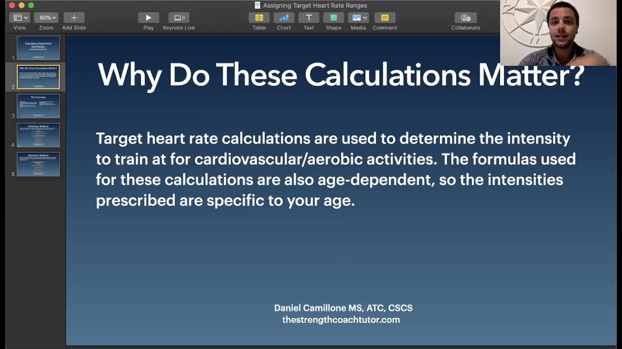 Calculating Target Heart Rate Ranges - YouTube