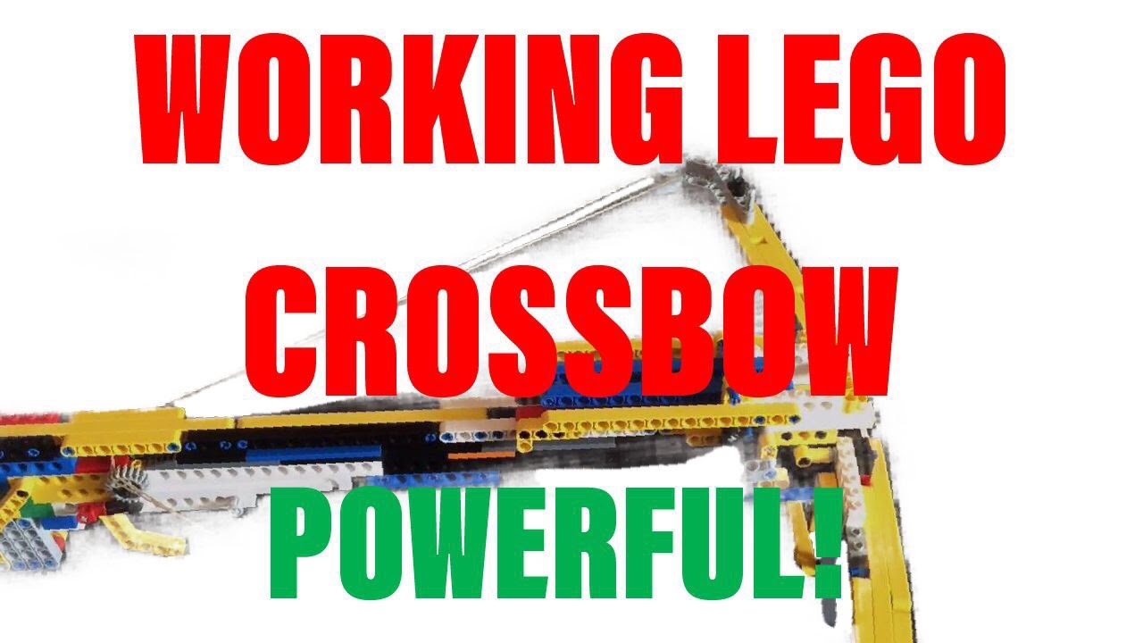 Powerful Lego crossbow - YouTube