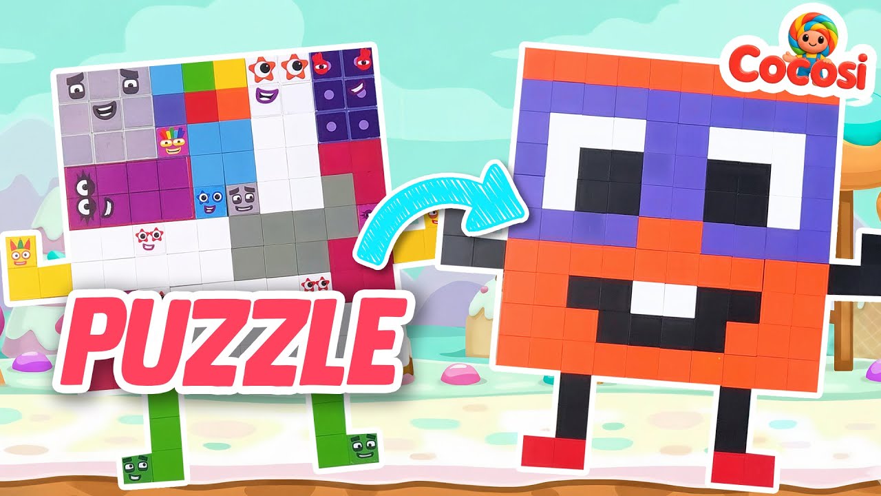 Build Numberblocks 2 with Color Cubes | Numberblocks Puzzle | Cocosi ...