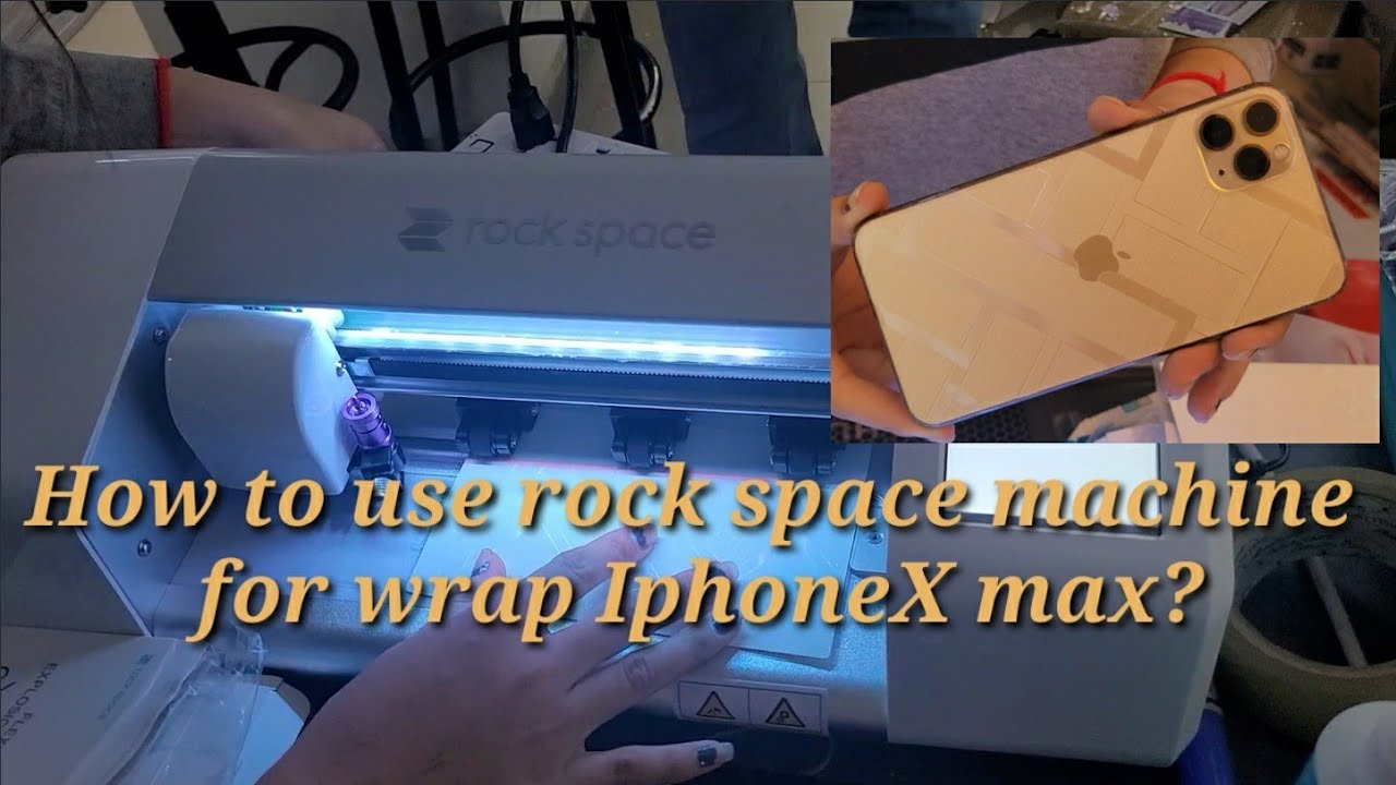 How to use rock space machine for wrap IphoneX max? - YouTube