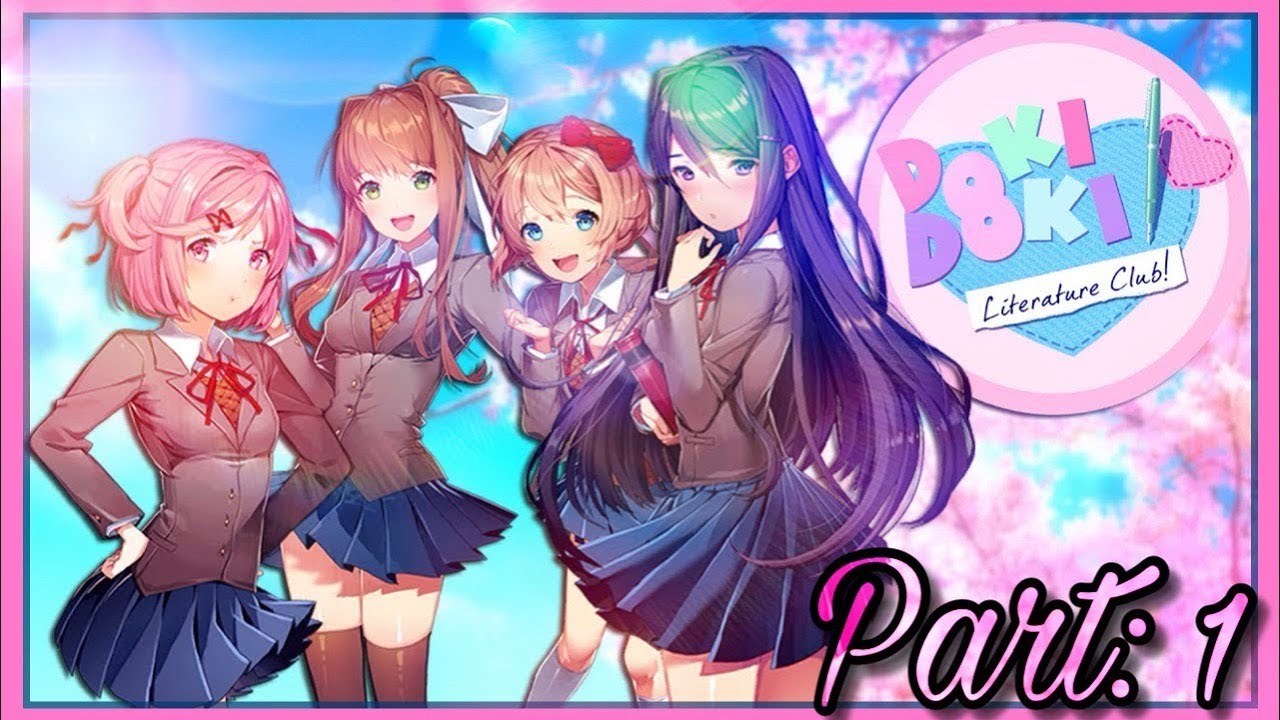 THIS GAME IS VERY CUTE!! [Doki Doki Literature Club EP:1 Gameplay ...